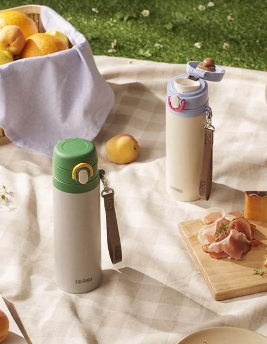 [써모스] 스트랩 원터치 텀블러 550ml 2종 (택1) - 마켓컬리